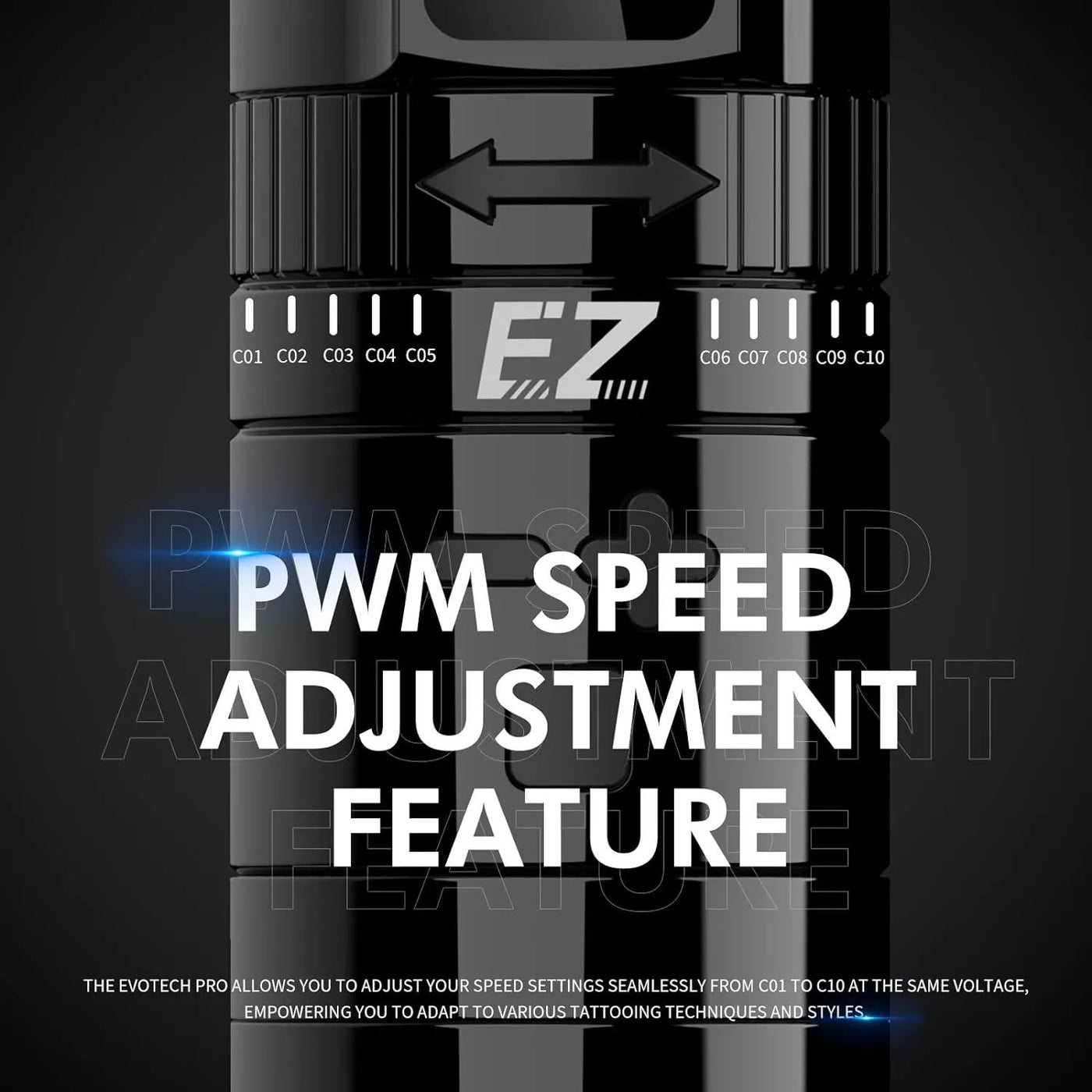 EvoTech Pro PWM speed adjustment Wireless Battery Tattoo Pen Machine — EZ TATTOO SUPPLY