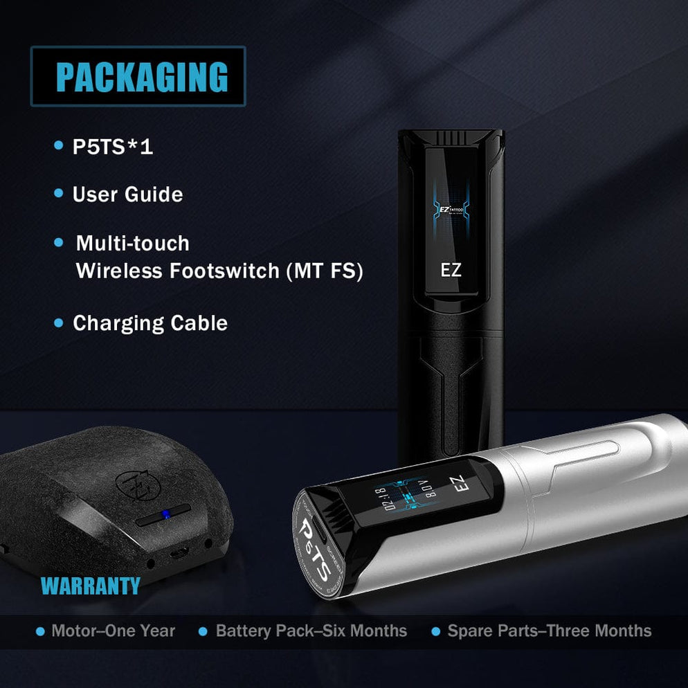 EZ P5 Touchscreen Bluetooth footswitch Wireless Battery Tattoo Pen Mac ...